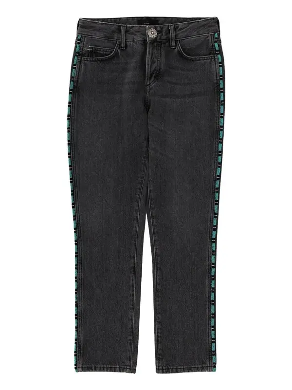 Alanui Cotton Denim Jeans - Charcoal