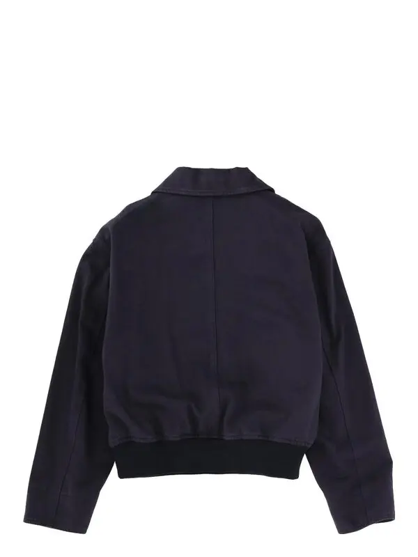MARGARET HOWELL Cropped Cotton Jacket - Black