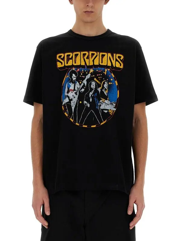 Junya Watanabe Graphic-print Cotton T-shirt - Black