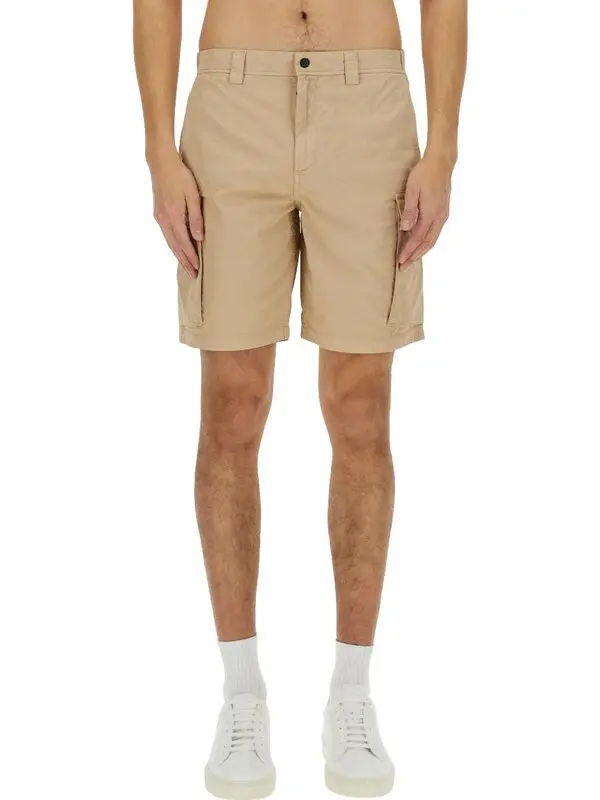 Woolrich Cotton Cargo Shorts - Beige