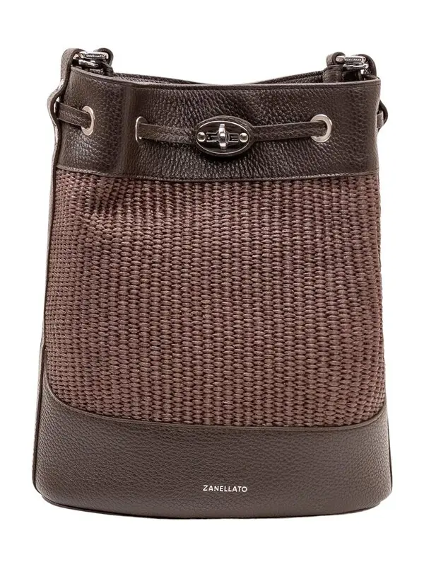 ZANELLATO Mini Bucket Bag - Brown Sottobosco