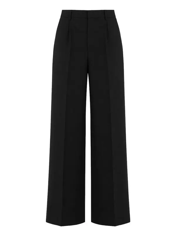 PT TORINO Wide Leg Trousers - Black