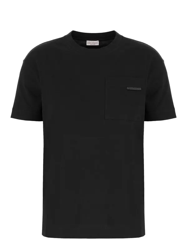 Brunello Cucinelli Cotton Pocket T-shirt - Black