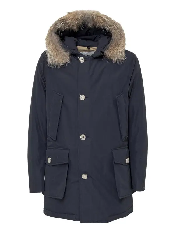 Woolrich Artic Mini Puffer Jacket With Hood - Blu