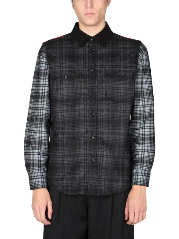 Woolrich Alaskan Melton Shirt Jacket - Multicolour
