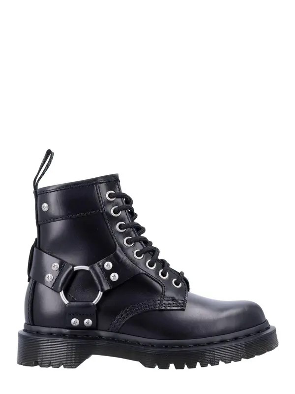 Dr. Martens Bold Harness Combat Boots - Black