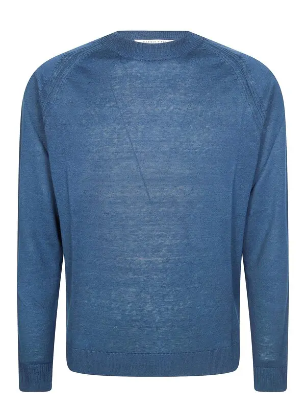 DANIELE FIESOLI Cotton Linen Mini Cardigan - Blu
