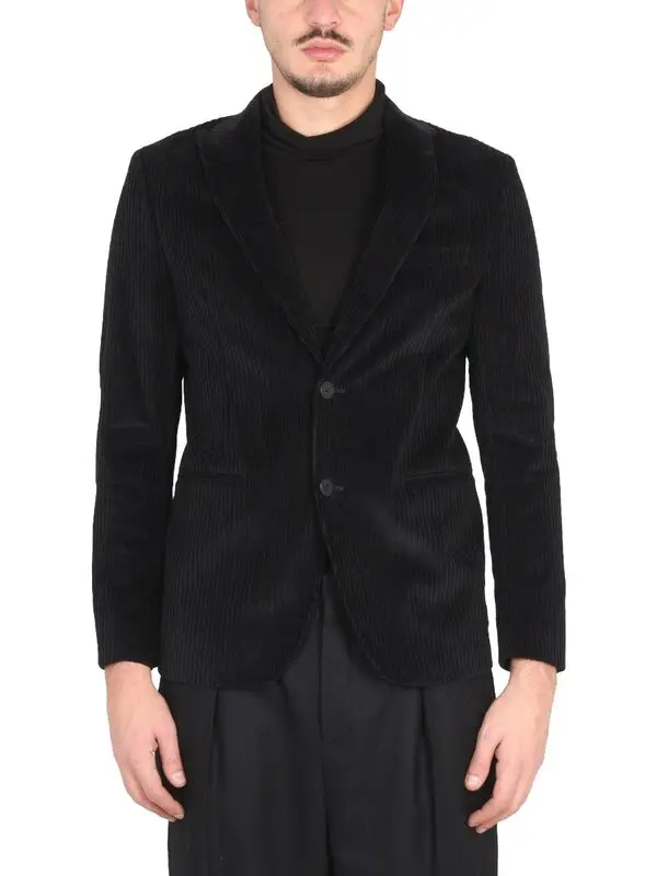 TONELLO Velvet Tailored Jacket - Black