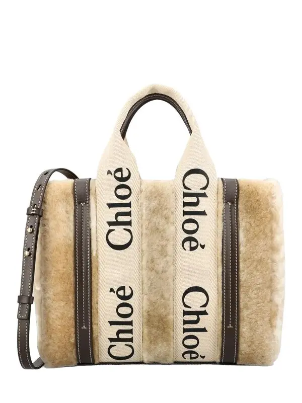 Chloé Small Shearling Tote Bag - Sumerybeig