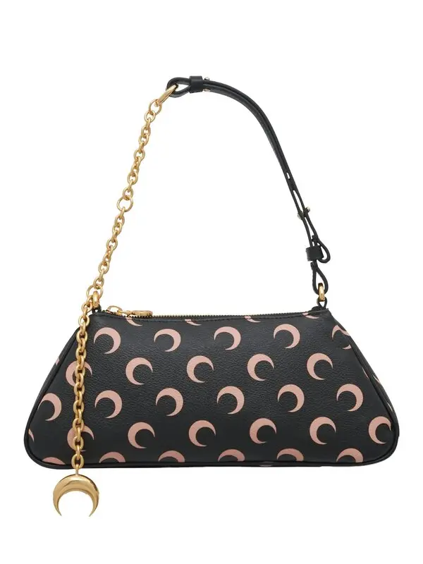 MARINE SERRE Moon Jacquard Mini Clutch - Nero