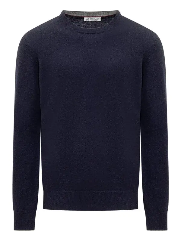 Brunello Cucinelli Cashmere Pullover - Blu