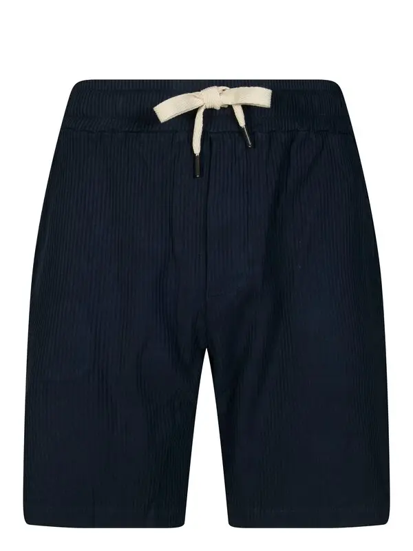 DANIELE FIESOLI Textured Drawstring Shorts - Blu