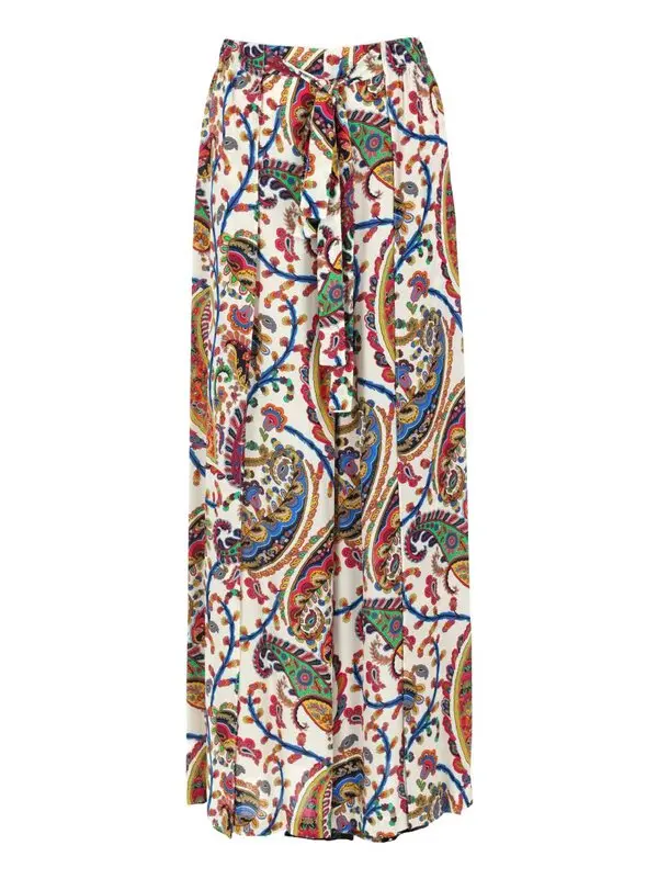 Etro Printed Tie-waist Maxi Skirt - Multicolour