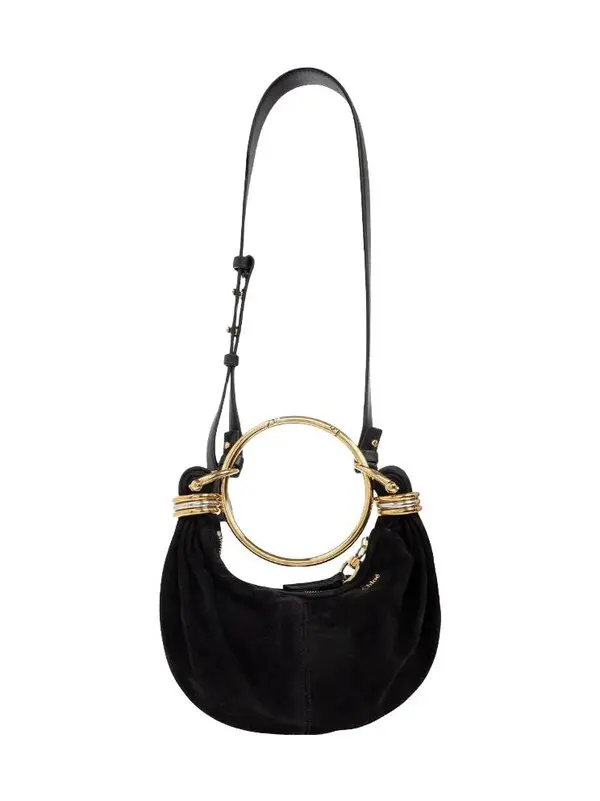Chloé Mini Hobo Handbag - Black