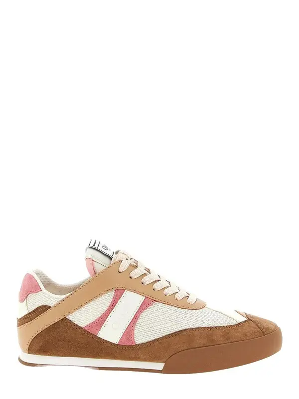 Chloé Lace-up Sneakers With 2cm Heel - Multicolour