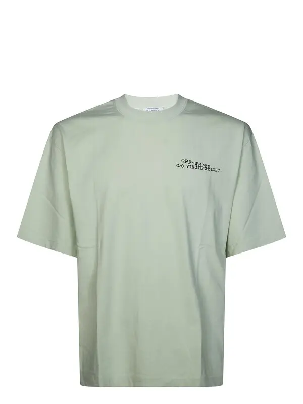 Off-White Classic Fit Mini T-shirt For - Verde
