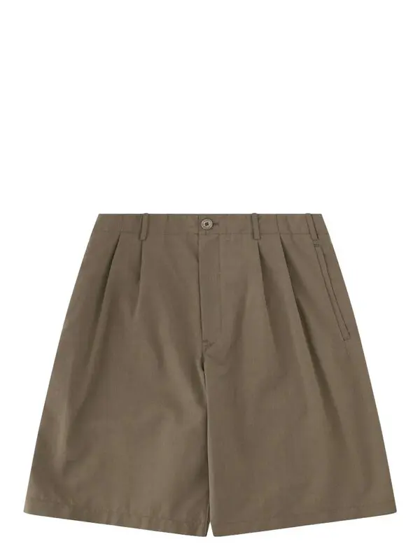 Our Legacy Ponte Balance Woolcot Shorts - Green