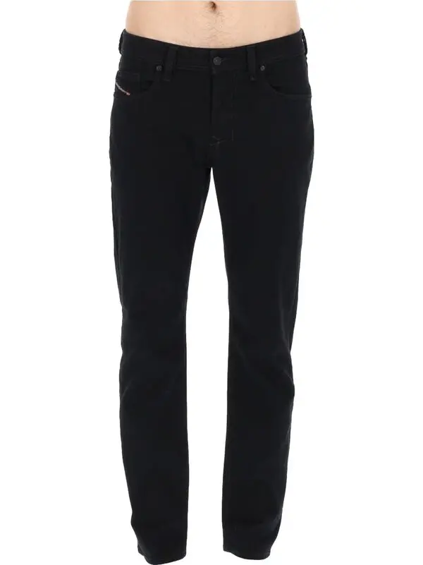 DIESEL® High-rise Straight Leg Jeans - Black