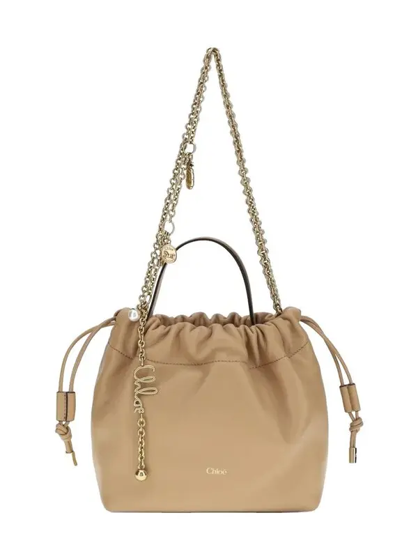 Chloé Chain Charm Bucket Bag - Lighttan