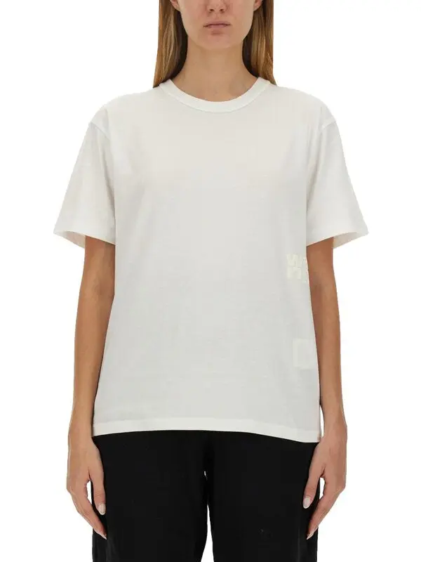 Alexander Wang Essential Regular Fit Cotton T-shirt - White