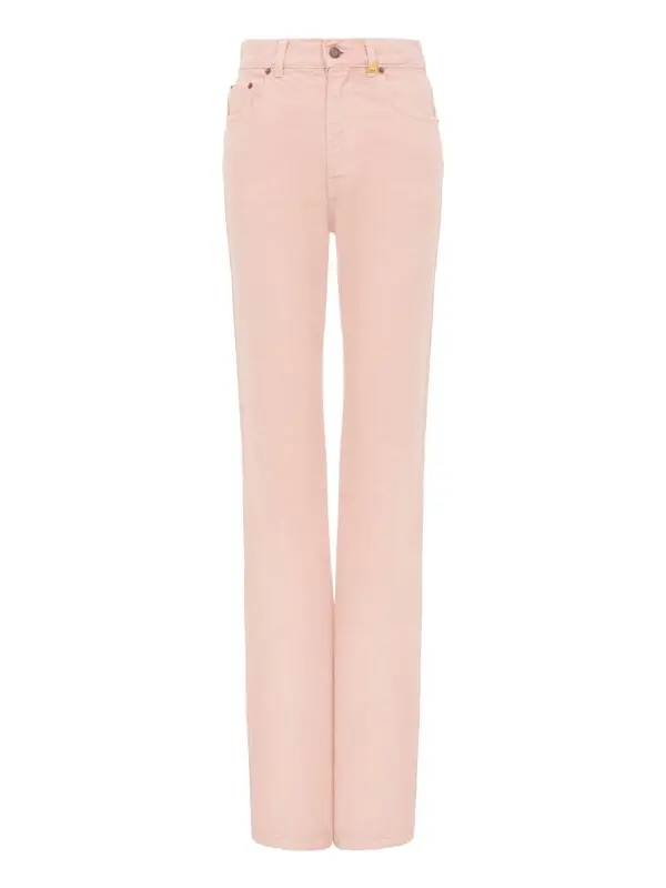 Chloé Classic Front Zip Jeans - Rosa