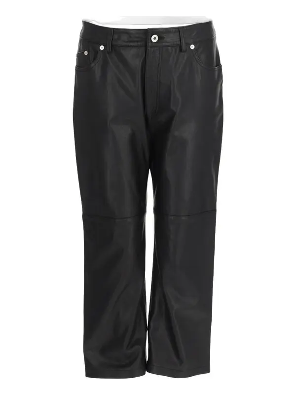 Alexander McQueen Tailored Simil-skin Trousers - Black