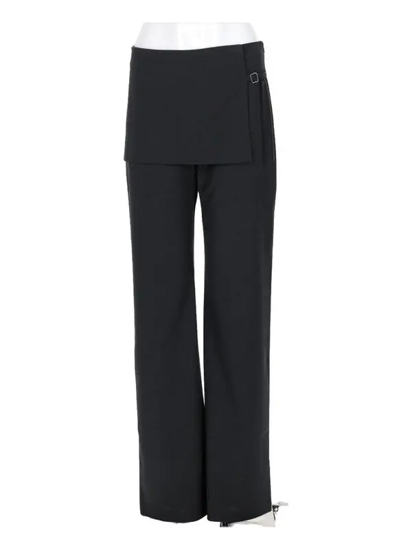 Paloma Wool Wide Leg Trousers With Wrap Detail - Grey