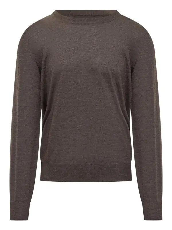 Brunello Cucinelli Giro Neck Knitwear Sweater - Moro