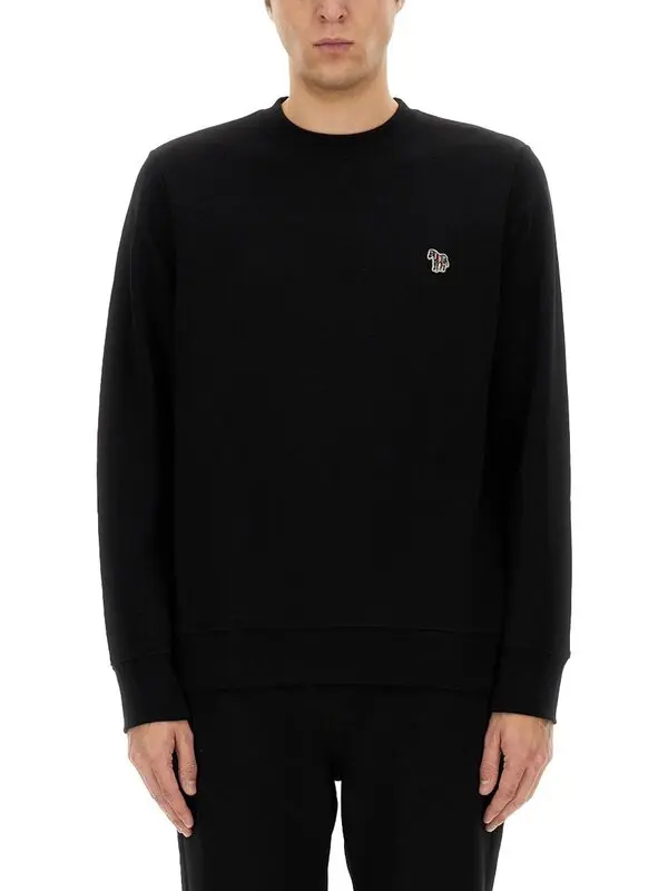 Paul Smith Regular Fit Sweatshirt With Logo Detail - Black
