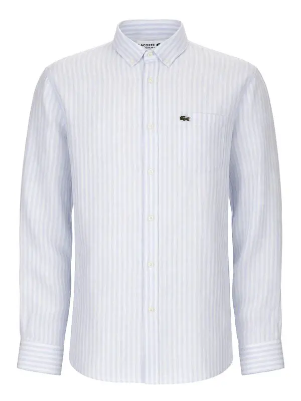 Lacoste Linen Button-up Shirt - Multicolour