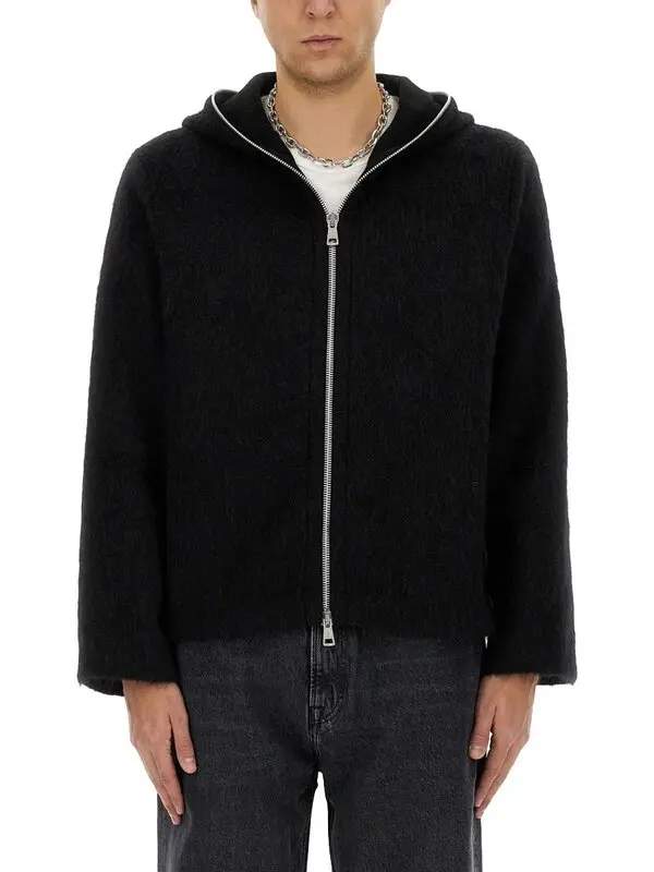 Our Legacy Regular Fit Zip-up Cardigan - Black