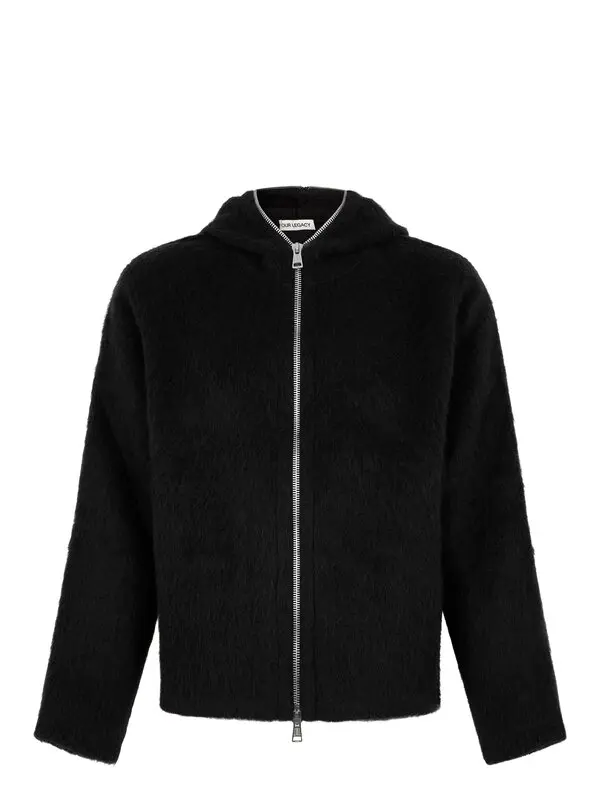 Our Legacy Regular Fit Zip-up Cardigan - Black