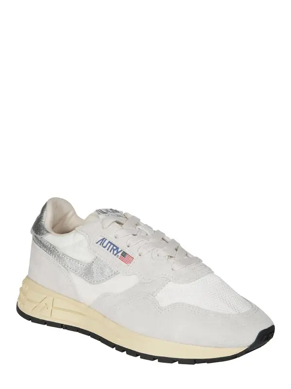 AUTRY Reelwind Low Suede And Shell Sneakers - Bianco
