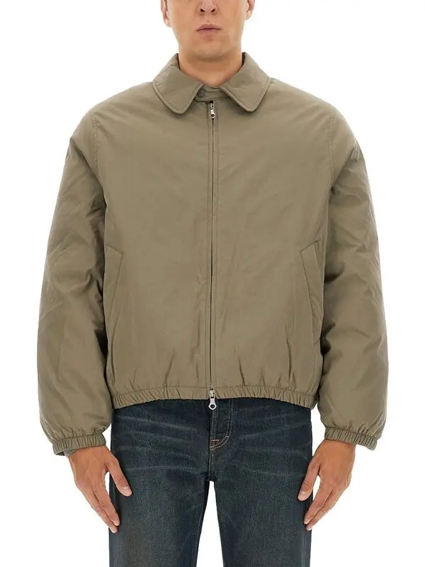 Our Legacy Avenue Puffa Jacket In Cotton Nylon - Green