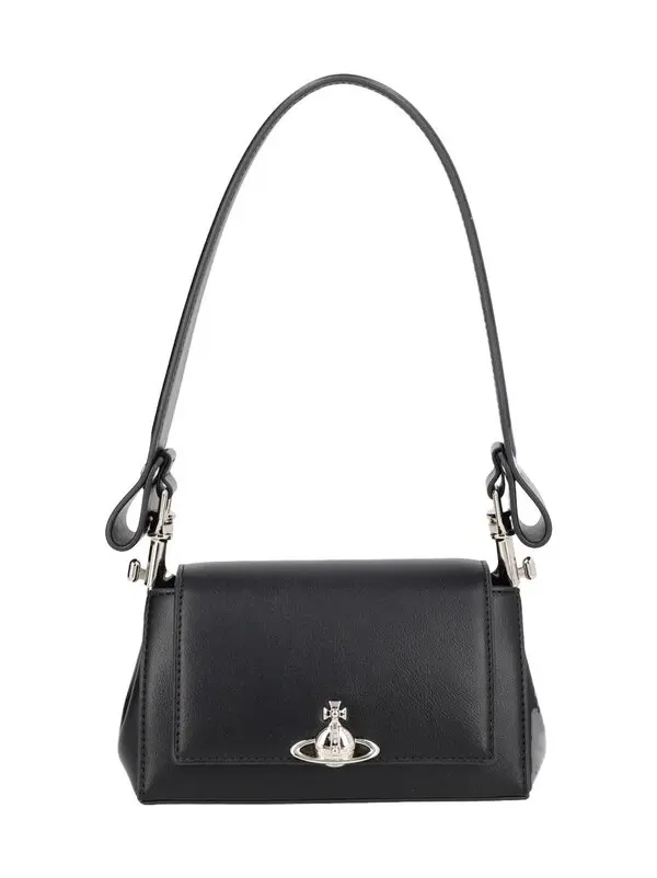 VIVIENNE WESTWOOD Leather Shoulder Bag - Black