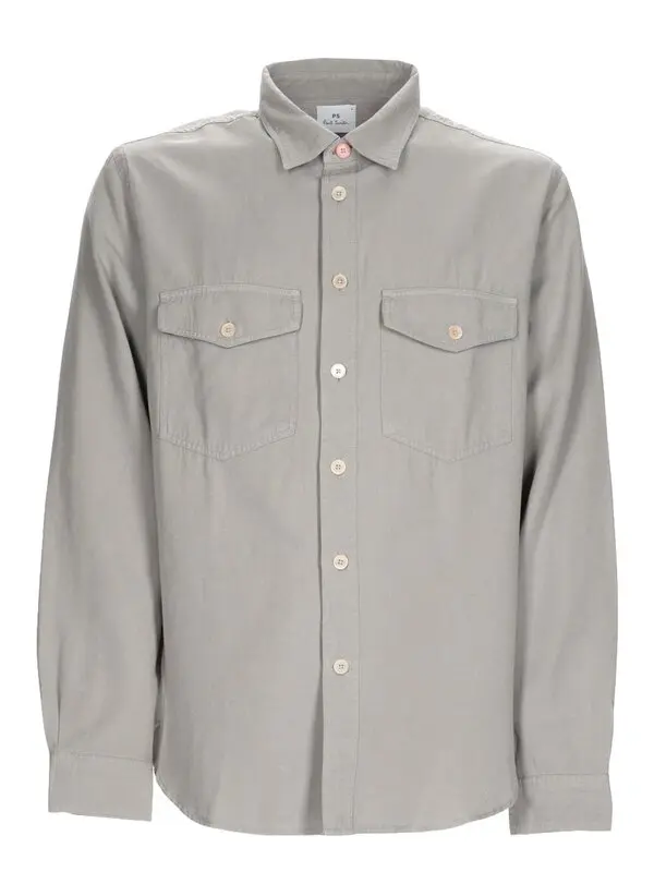 Paul Smith Long Sleeve Button-up Shirt - Grey