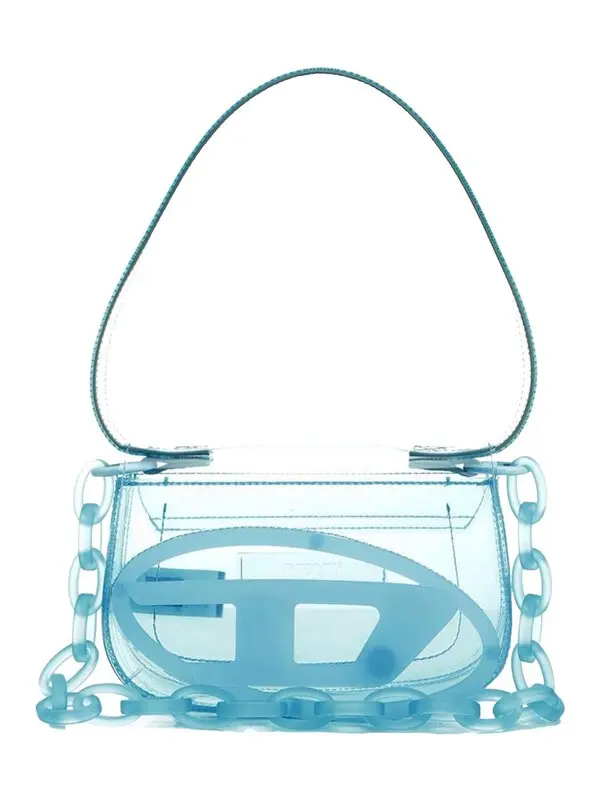 DIESEL® Mini Tote Bag With Chain Strap - Blu