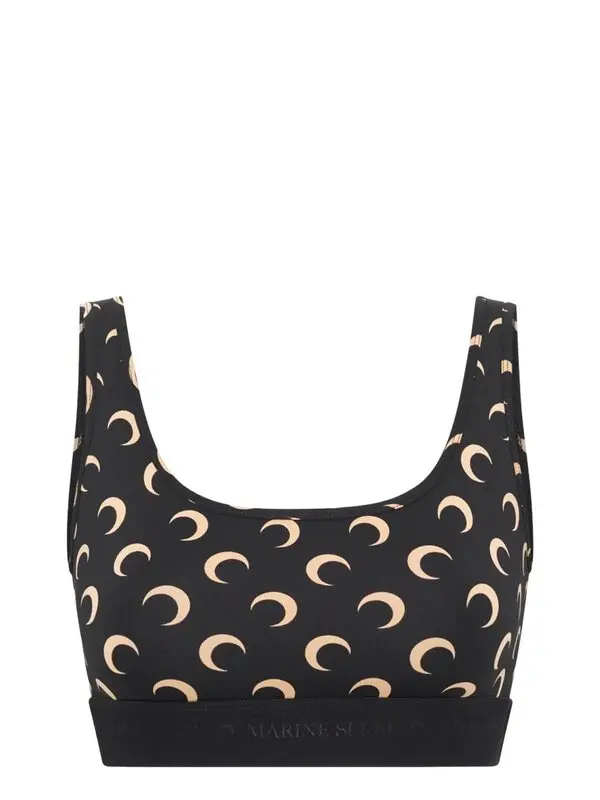 MARINE SERRE Moon Mini Top Bra Size - Black