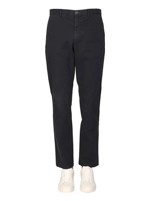 Paul Smith Regular Fit Cotton Trousers - Blue