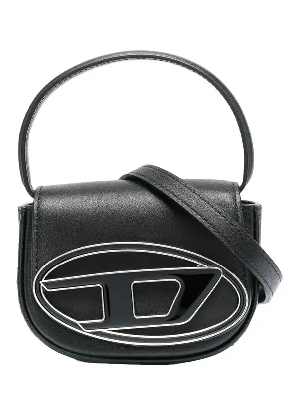 DIESEL® Mini Handbag With Logo Detail - Black