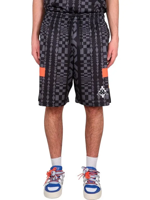 MARCELO BURLON COUNTY OF MILAN Printed Bermuda Shorts - Black