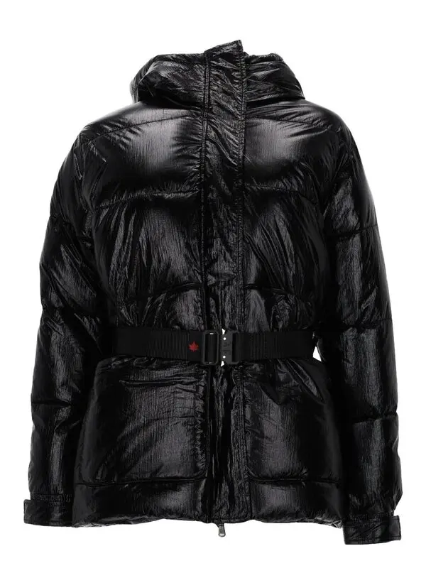 CANADIAN CLASSICS Puffer Jacket With Belt - Black