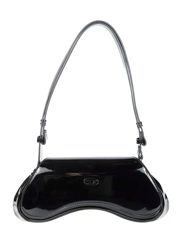 DIESEL® Play Crossbody Bag In Glossy Pu - Nero