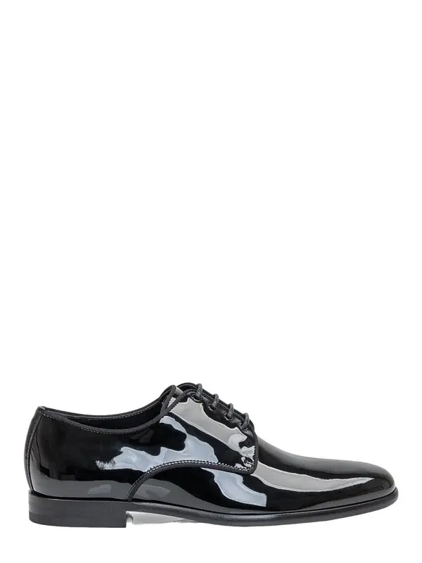 Dolce & Gabbana Luxe Calf Leather Lace-up Dress Shoes - Nero