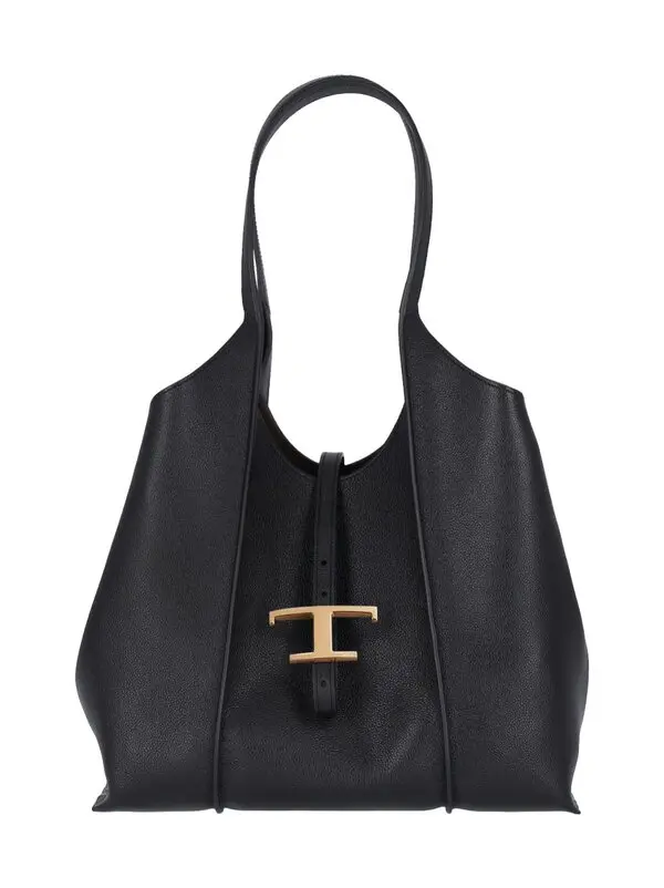 TOD`S Tod's Timeless Small Leather Shopping Bag - Black