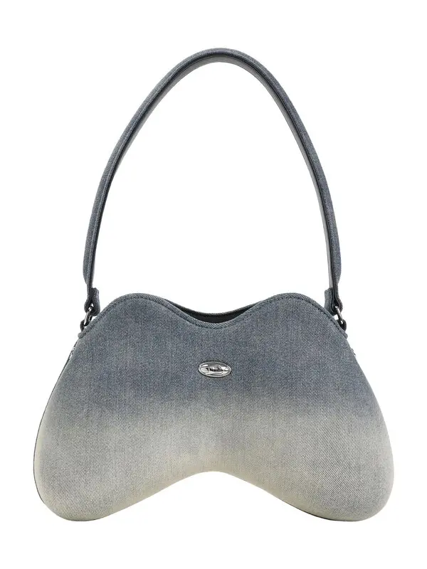 DIESEL® Mini Shoulder Handbag With Zip Closure - Blue