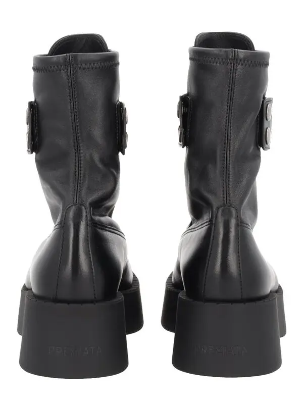 Premiata Leather Ankle Boots - Black