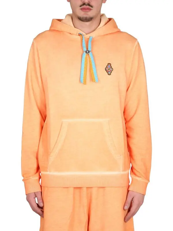 MARCELO BURLON COUNTY OF MILAN Sunset Cross Hoodie - Orange