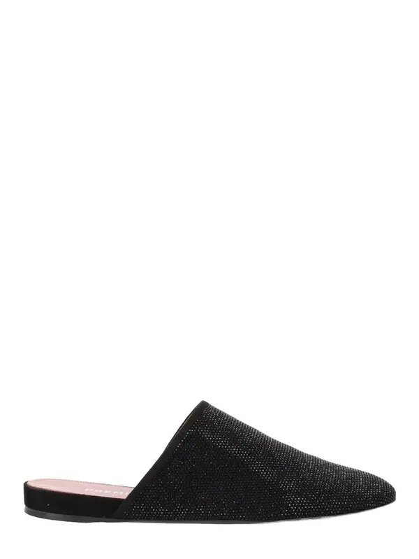 Premiata Embellished Flat Mule With Pointed Toe - Black