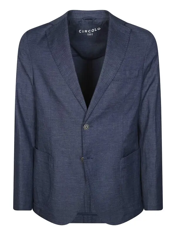 CIRCOLO 1901 Cotton-linen Blazer - Blu